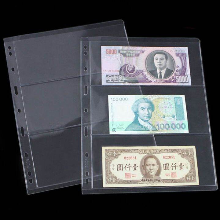 81RCW Leaf Sheet PVC Money Storage Bills Holder Album Accessory ...