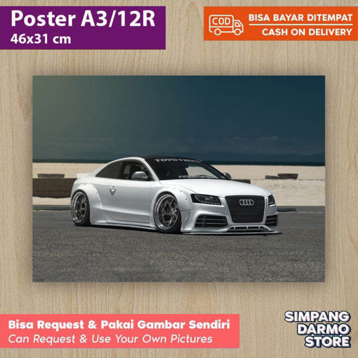 Poster Mobil Sport Audi Terbaru Tersedia Berbagai Ukuran A4 A3 Besar ...