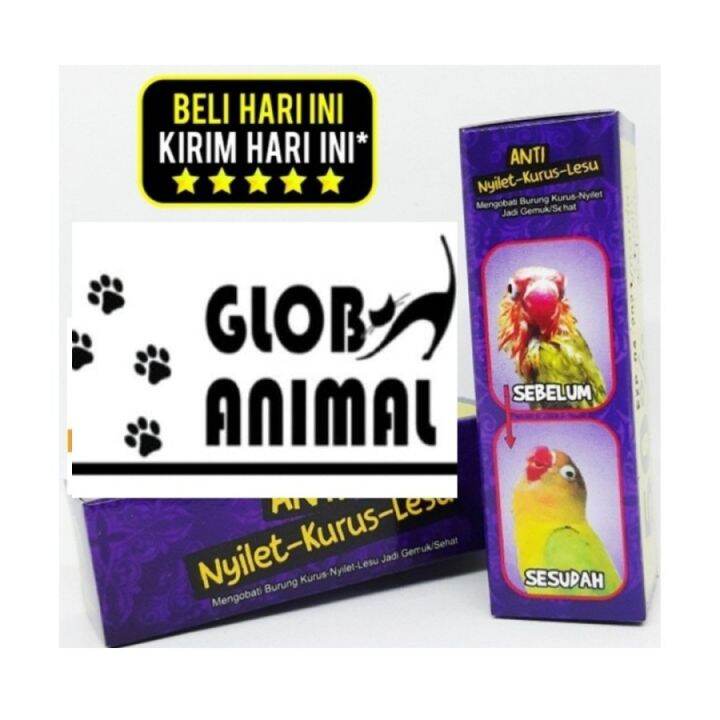 OBAT BURUNG ANTI NYILET KURUS LESU vitamin burung obat cacing burung ...