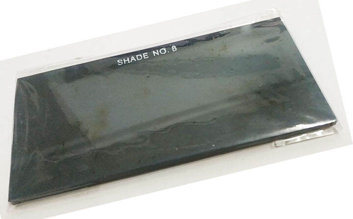DARK GLASS FOR WELDING MASK NO. 8 ( 2.7MM X 2" X 4-1/4") MEISONS ...