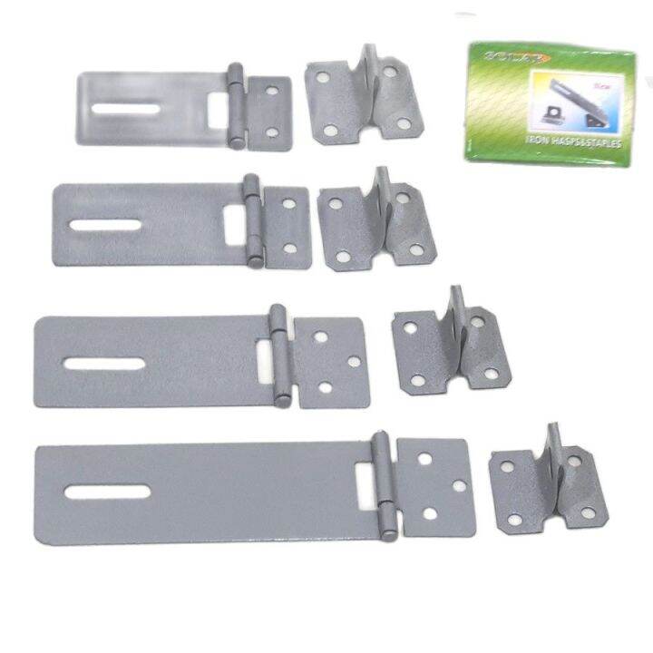 (1Lusin) Overpal Plat Abu-abu 2" 2,5" 3" 4" Tempat pasang Gembok Plat ...