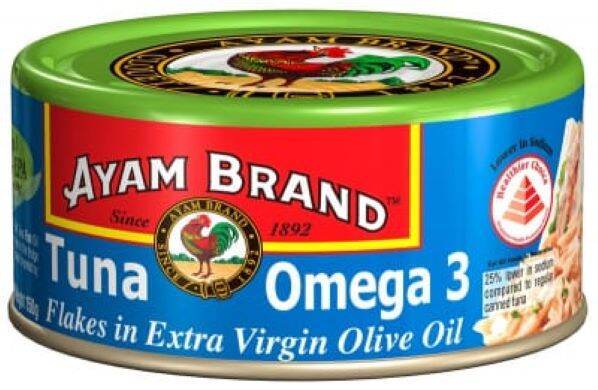 Ayam Brand Tuna Omega 3 Flakes in Extra Virgin Olive Oil From Singapore ...