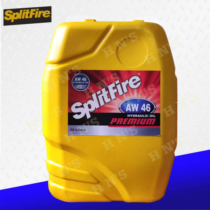 SPLITFIRE Premium AW 46 Hydraulic Oil AW46 20 Liters Pail | Lazada PH