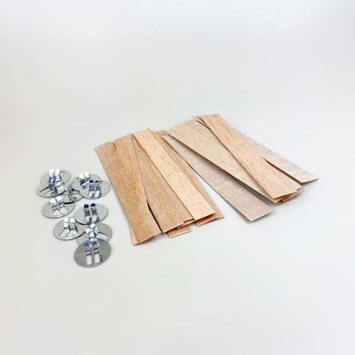 10pc 1mm Thick wooden wicks w/ sustainers | Lazada PH