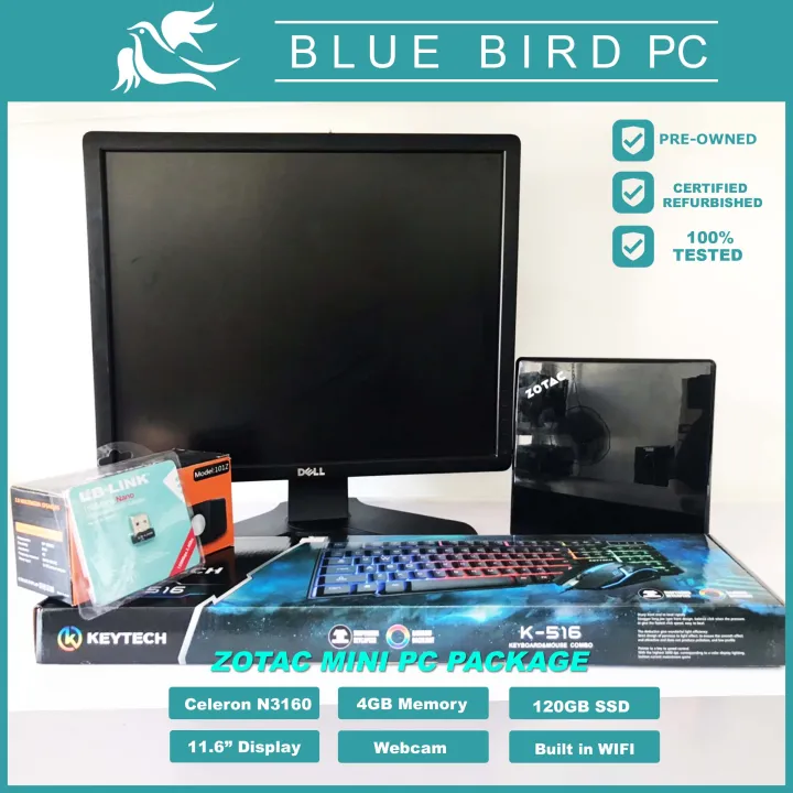 [DESKTOP PACKAGE] MINI PC PACKAGE with 19inch Monitor refurbished item ...