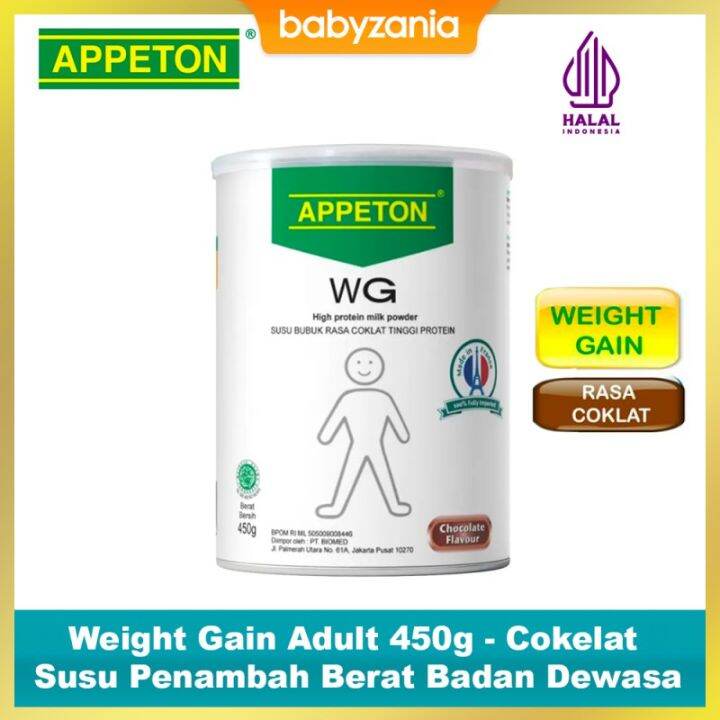 Appeton Weight Gain Adult Susu Penambah Berat Badan 450 gr - Cokelat ...