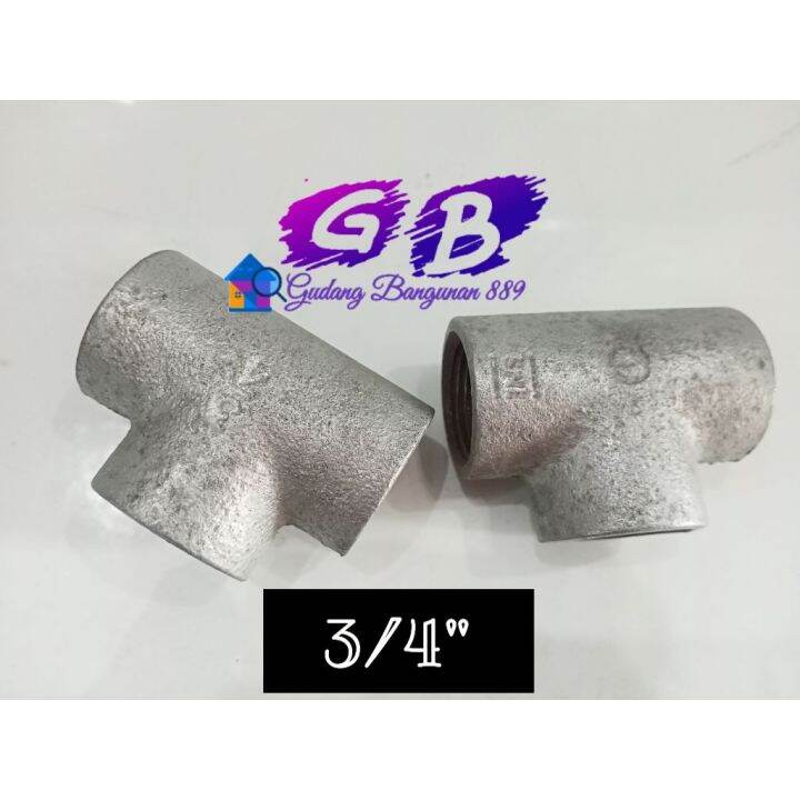 TEE BESI DRAT DALAM 3/4"/SAMBUNGAN T BESI DRAT | Lazada Indonesia