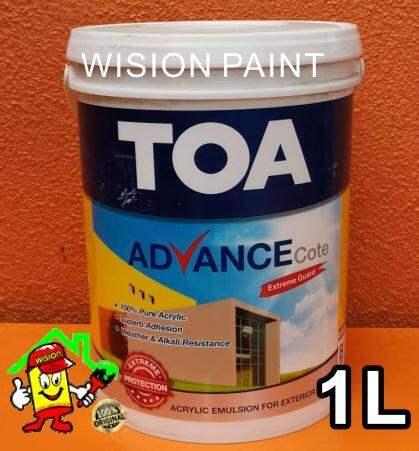 WHITE 1001 ( 1L ) TOA ADVANCE COTE EXTREME GUARD ACRYLIC EMULSION WITH ...