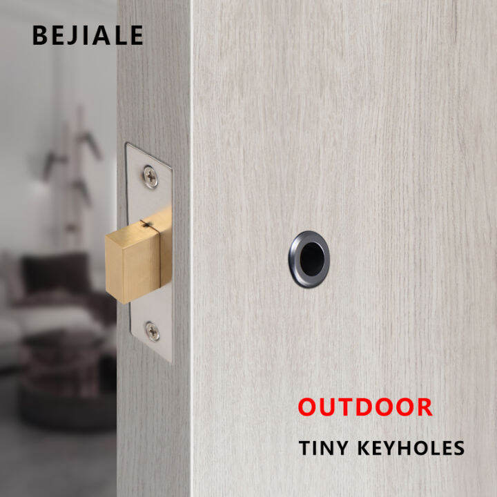 Invisible Door Lock Single-sided Lock With Keyhole Room Indoor Round ...