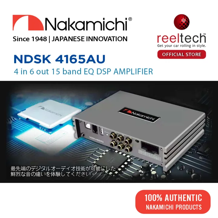 Nakamichi NDSK 4165AU - 6 Channels 15 Band EQ DSP Amplifier | DSP Kereta | NDSK4165AU | NDSK ...