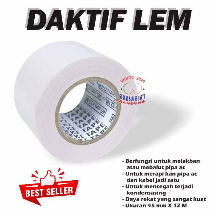 DAKTIF LEM AC | DUCT TAPE | LAKBAN PIPA AC | PEMBUNGKUS PIPA AC ...