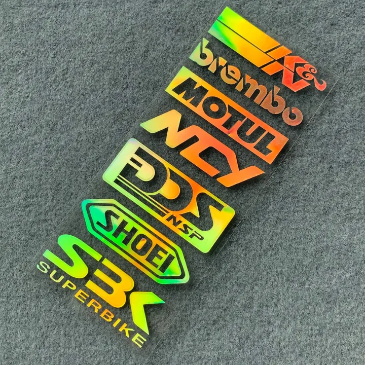 Motorcycle Side Strip Bike Helmet Sticker Car Styling Vinyl Decal For ...