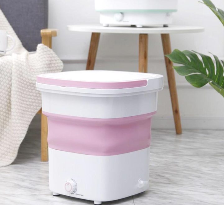YMS Portable Foldable Mini Washing Machine – pink | Lazada PH