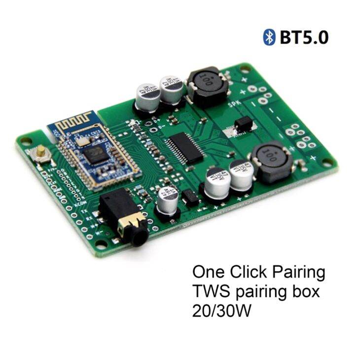 Bluetooth 5.0 Amplifier Board TWS AUX 20W/30W Serial Port to Change ...