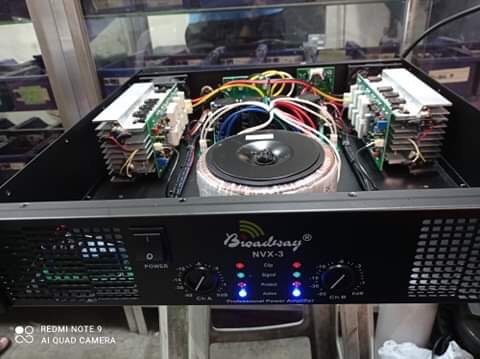 BROADWAY NVX-3 PROFESSIONAL POWER AMPLIFIER 300 WATTS 8 OHMS PER ...