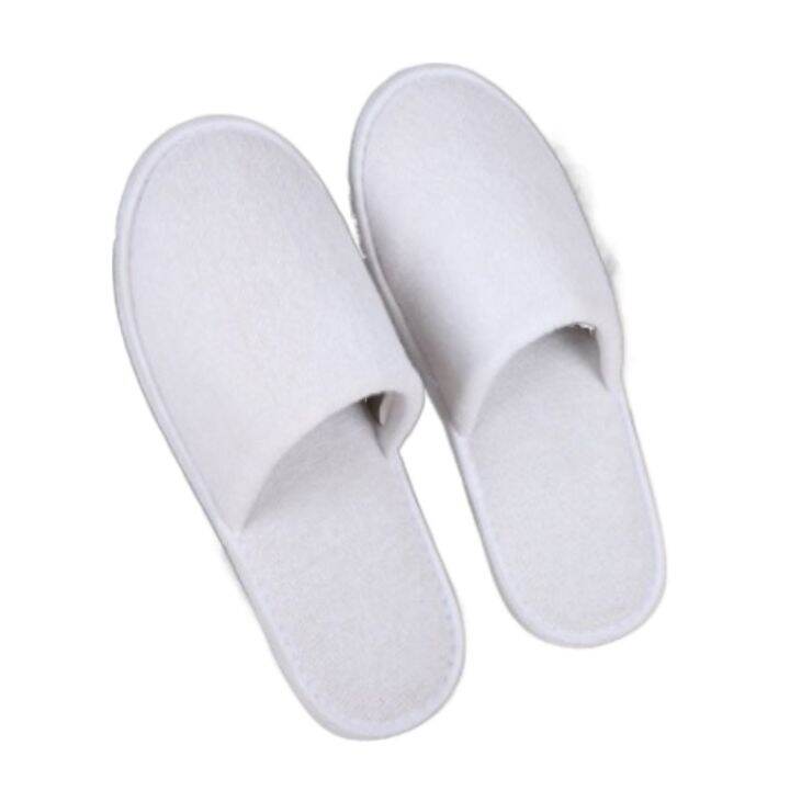 Towelling Open Closed Toe Hotel Slipper Spa Shoes Disposable | Lazada PH