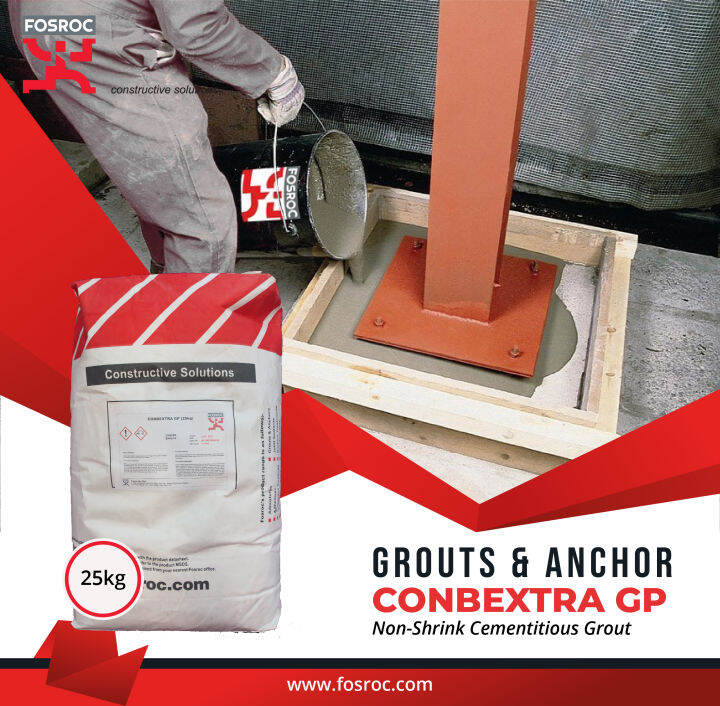 Fosroc Conbextra GP (25kg) - General Purpose Non-Shrink Cementitious ...