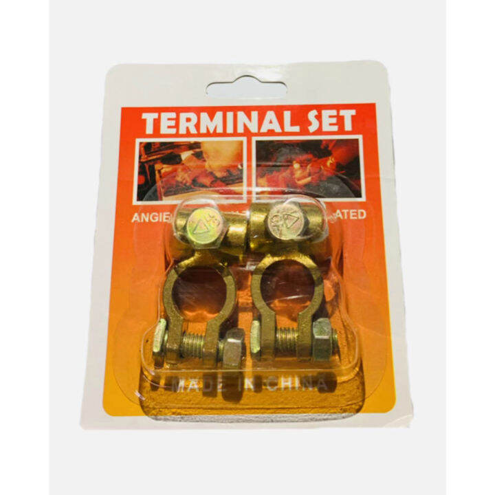【Autoparts】 Original 2pcs Battery Terminal Set Positive + Negative ...