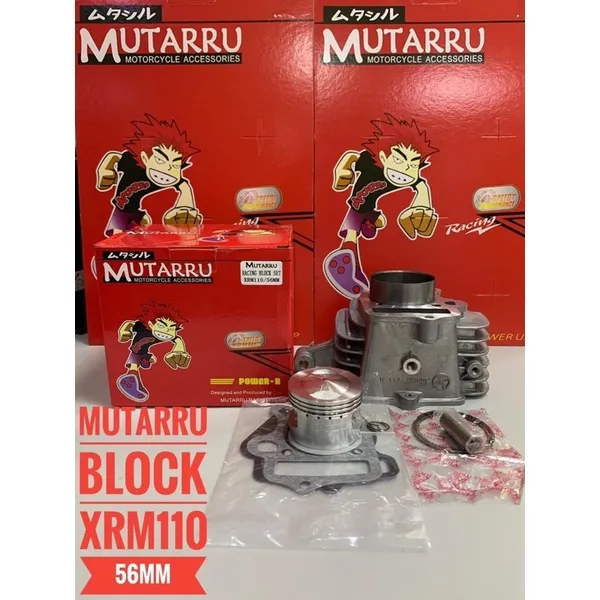MUTARRU CYLINDER BLOCK KIT STEEL XRM110 54mm 56mm 62MM easy to use ...
