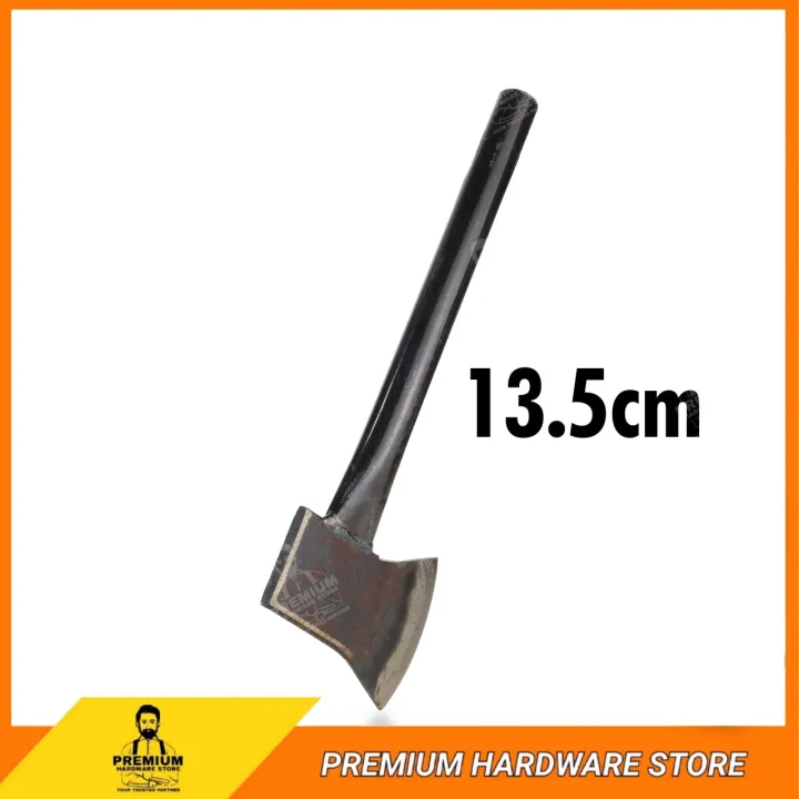 PREMIUM Steel Handle Axe 13.5CM Gardening Tree Wood Chopping Hatchet ...