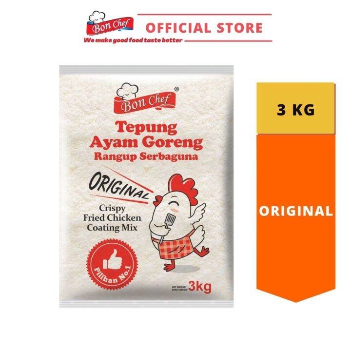 3KG Tepung Ayam Goreng Original Bon Chef | Lazada