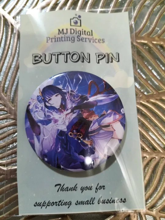 Genshin Impact Character Button Pins - Raiden Shogun | Lazada PH