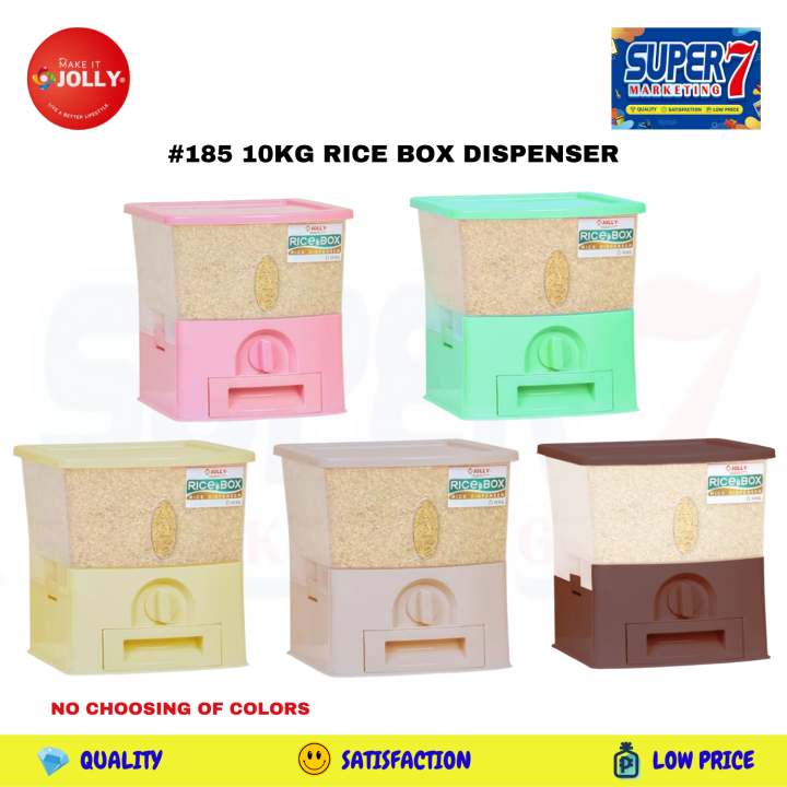 JOLLY PLASTIC #185 10KG RICE BOX DISPENSER - SUPER7 MARKETING ONLINE ...