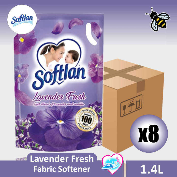 SOFTLAN SOFTENER REFILL 1.6LITER x 8PACK - LAVENDER (BY CARTON) | Lazada