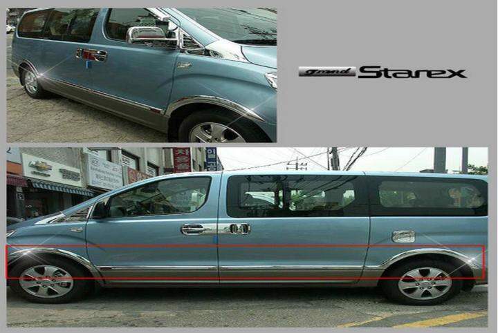 2008-2018 Grand Starex Fender Cover + Side Chrome Molding | Lazada PH