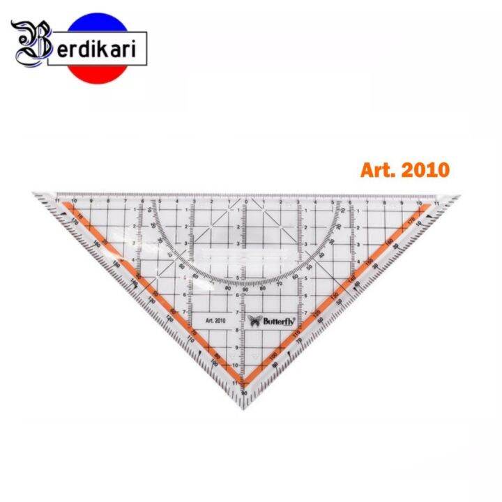 Penggaris Segitiga Teknik Butterfly BT 2010 | Lazada Indonesia