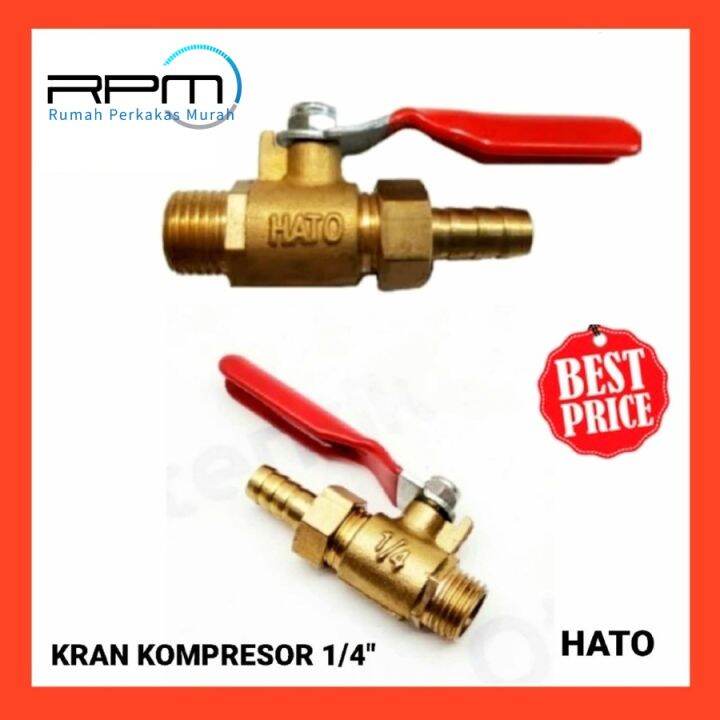 HATO Ball Valve 1/4 inci Kuningan - Brass Ball Valve 1/4 inchi Kran ...