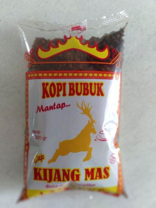 Kopi lampung / Kopi Bubuk Kijang Mas / Kemasan 200 Gr / Asli biji Kopi ...