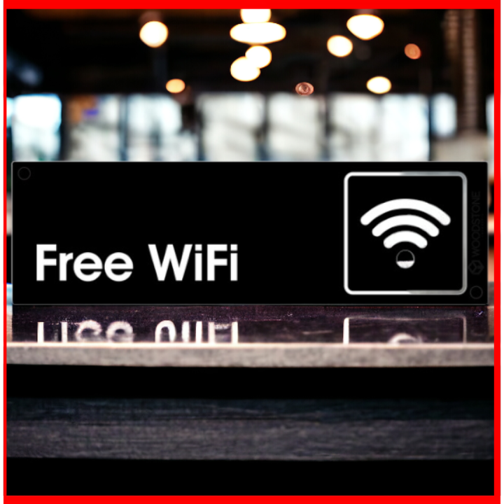 Free wifi signage - free wifi sign board - Acrylic - free wifi logoFree ...