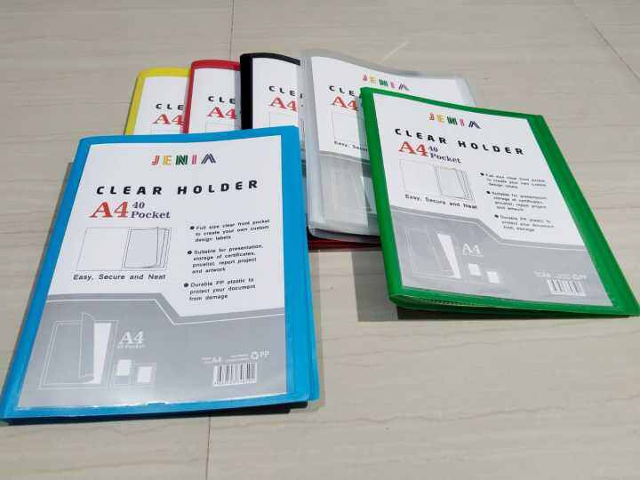 Clear holder A4 40 lembar Jenia-1 pcs | Lazada Indonesia
