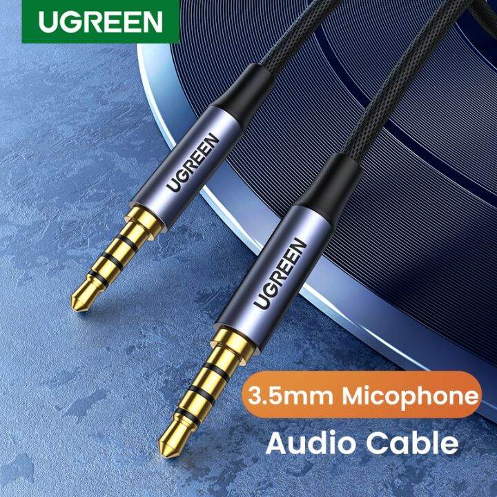 UGREEN 3.5mm Aux Cable 4 Pole TRRS 4-Conductor Auxiliary Male to Male ...