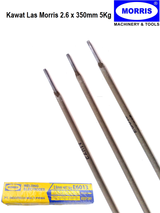 Morris Kawat Las Ukuran 2.6 X 350mm 5Kg / Welding Electrodes 2.6Mm X ...