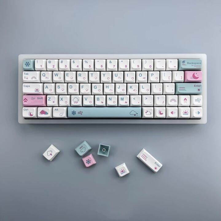 【Hulux】 132 Keys/Set Weather Theme Keycaps XDA Profile Key Cap PBT Dye ...