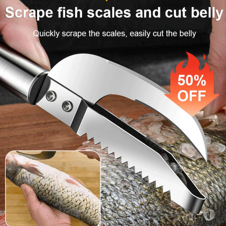 vivimall HFH-[Fish-killing artifact] 2-in-1 fish scale scraper | Lazada PH
