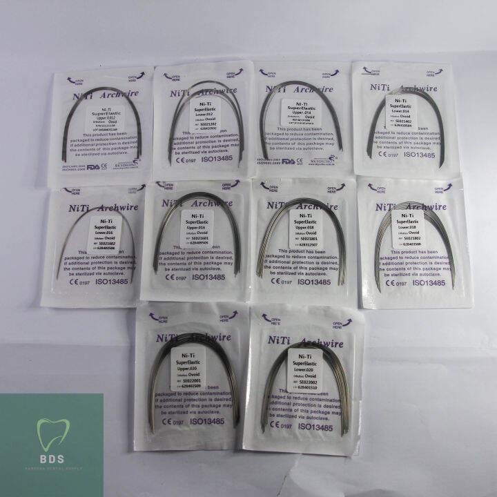 Ortho Wire Niti Round (Lower & Upper) (Piece/ 10 pc per pack) 012, 014 ...