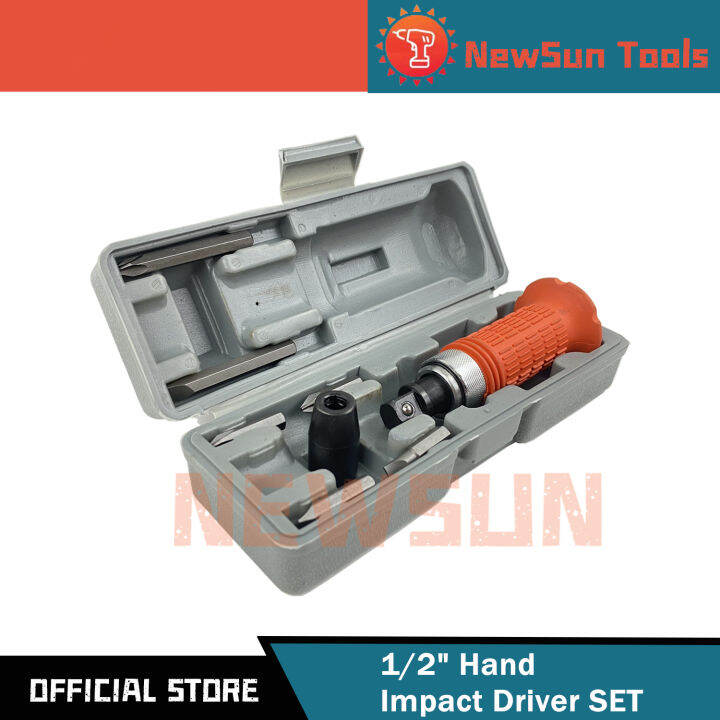 NewSun 1/2 Hand Impact Driver Set with 6 Bits and Case | Lazada PH