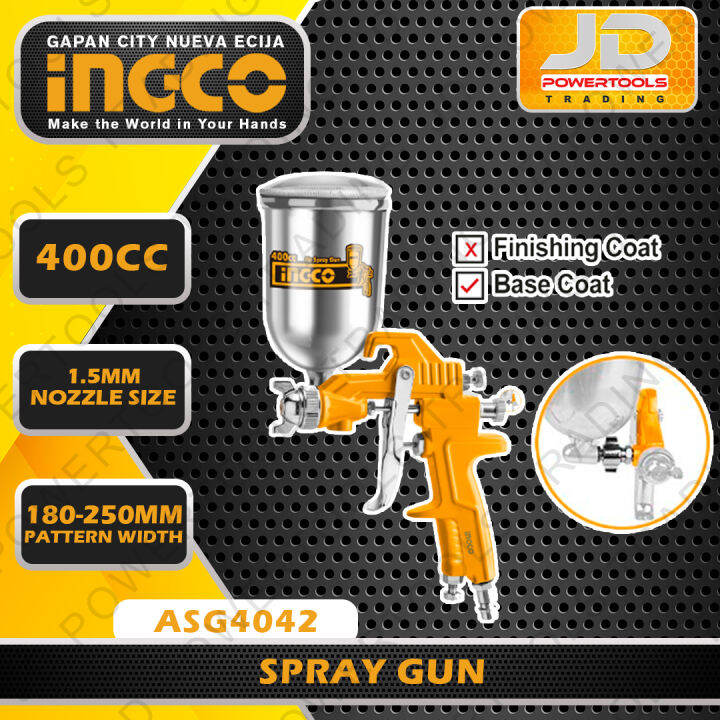 Ingco ASG4042 Air Spray Gun 400cc for Base Coat | Lazada PH