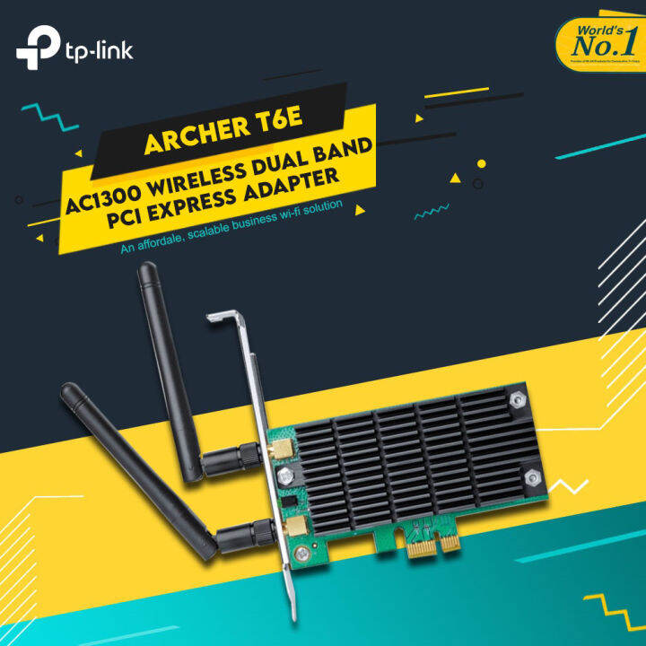 tp-link Archer T6E AC1300 Wireless Dual Band PCI Express Adapter ...