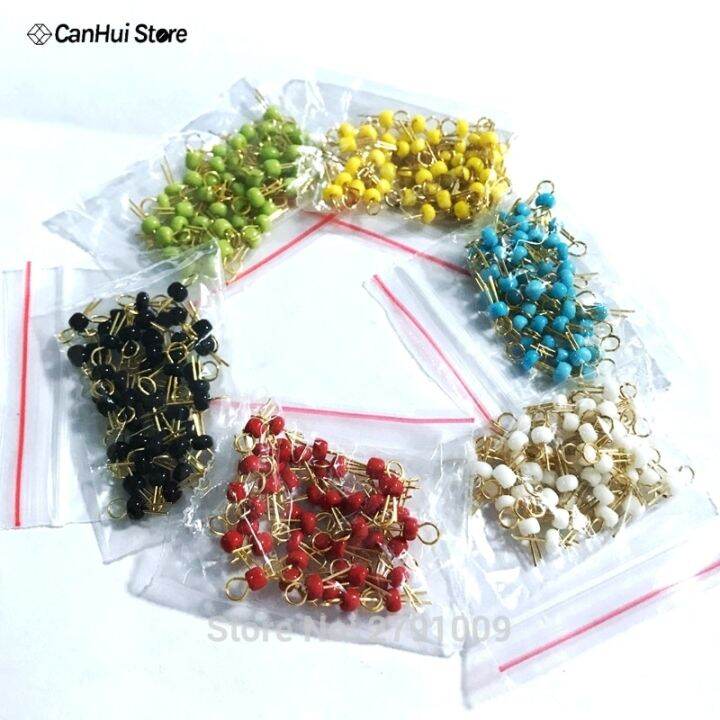 300PCS Six colors*50 PCB Board Test Beads Points Gold Plated Ceramic ...