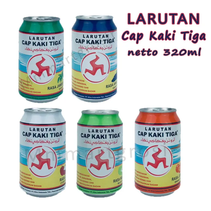 MINUMAN LARUTAN CAP KAKI TIGA KALENG 5 VARIAN RASA 320ML | Lazada Indonesia