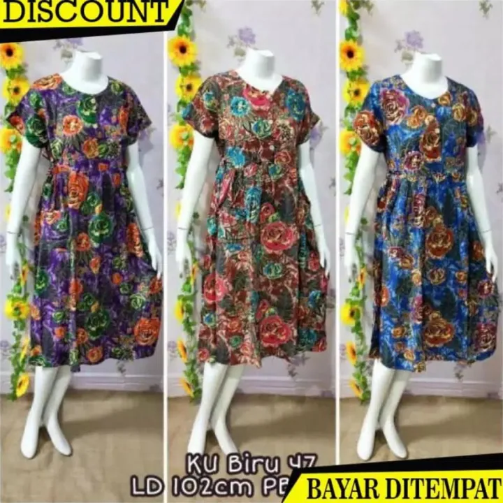 Daster kencana ungu label biru tali 4 di pinggang | Lazada Indonesia