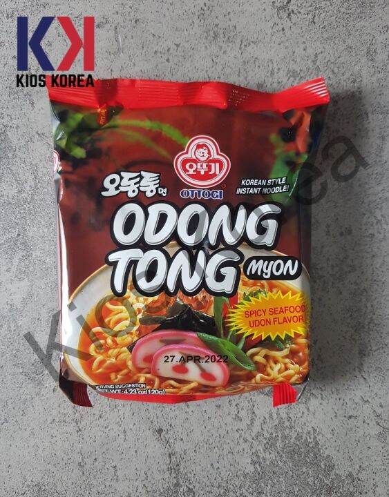 Ottogi Odong Tong Myon Spicy Seafood Udon Flavor 120gr - Mie Instan ...