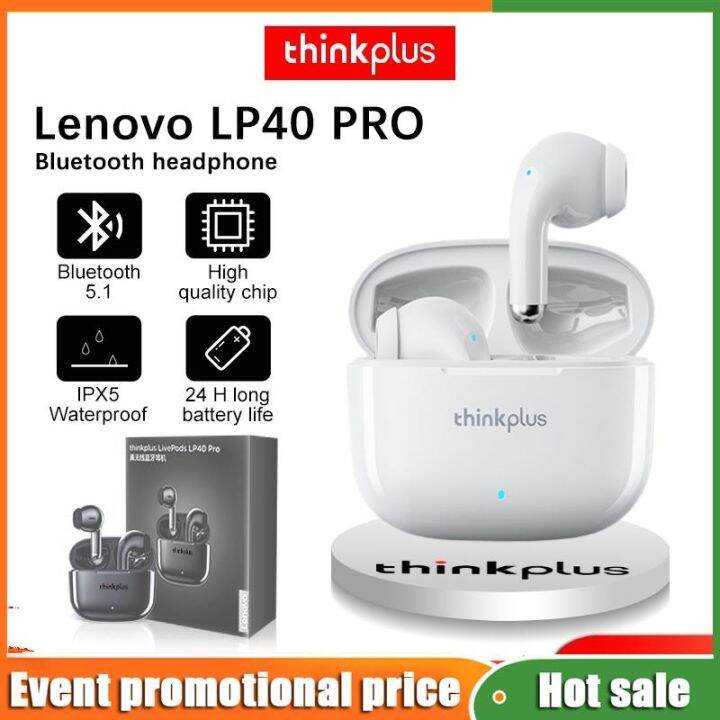 Lenovo Thinkplus Earbuds LP40 Pro Wireless Earphone TWS Bluetooth Stereo Headset Bluetooth ...