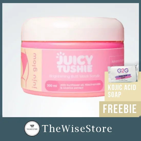 Authentic Original Juicy Tushie Brightening Butt Mask Scrub 300ML with ...