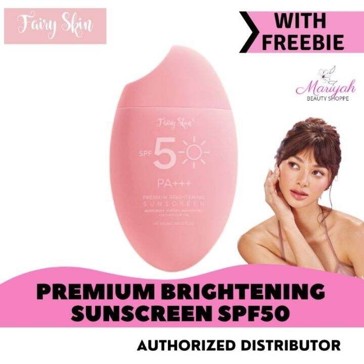 WITH FREEBIE Fairy Skin Premium Brightening Sunscreen Spf 50 PA ...