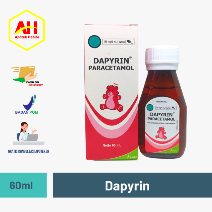 Dapyrin Dapirin Dhapirin Dapyryn sirup 60ml Obat Dapyrin sirup obat ...